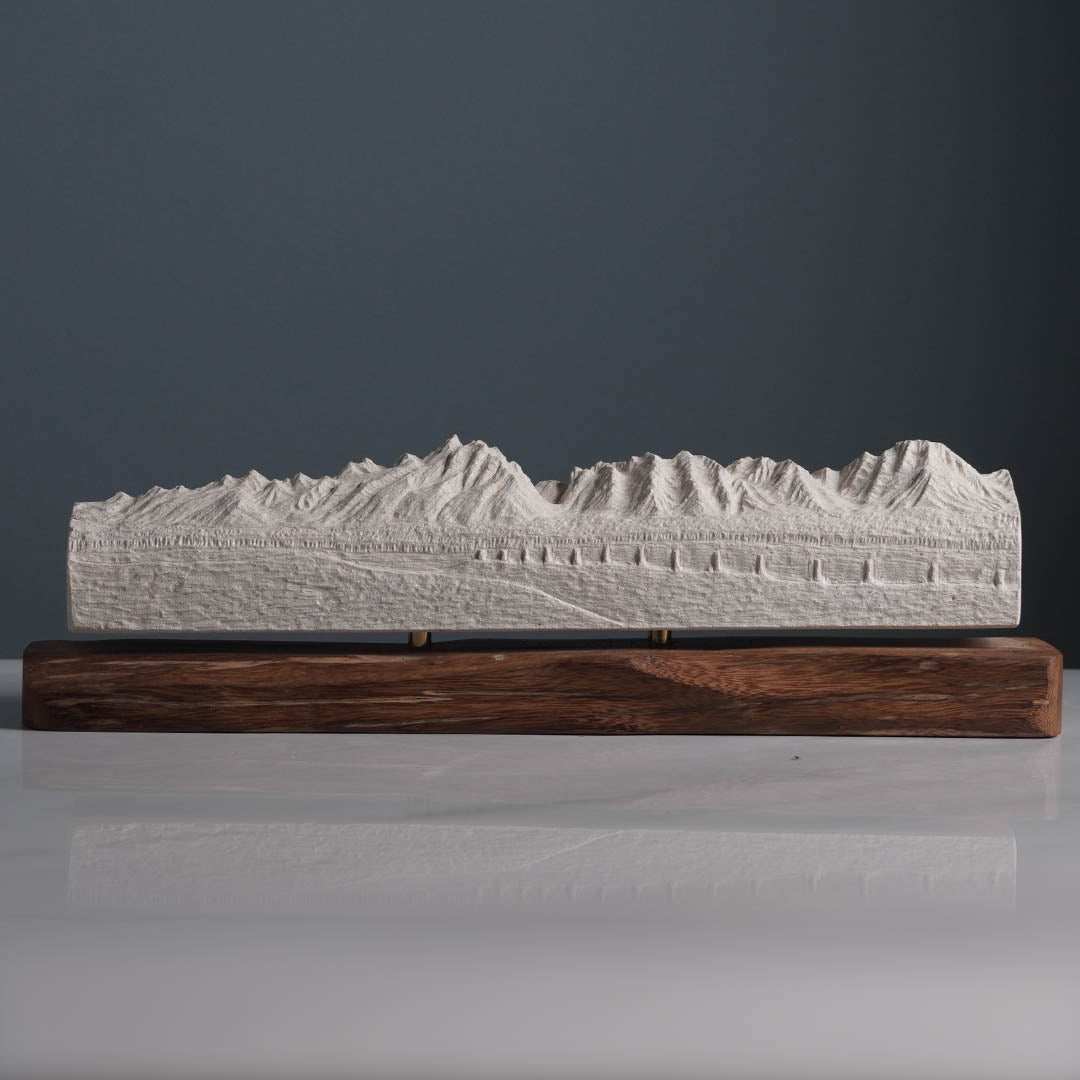 Grand Teton Sculpture (Panorama View, Wyoming) - Sculpted Peaks