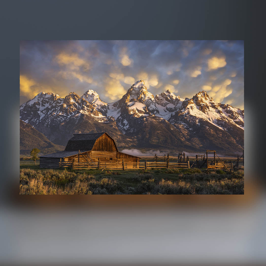 Grand Teton Sculpture (Moulton Barn View, Wyoming) - Sculpted Peaks